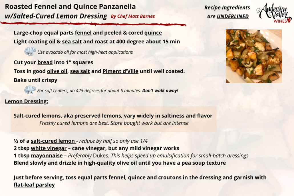 Cooking Close to Home | Anderson Valley Food & Wine Pairing
