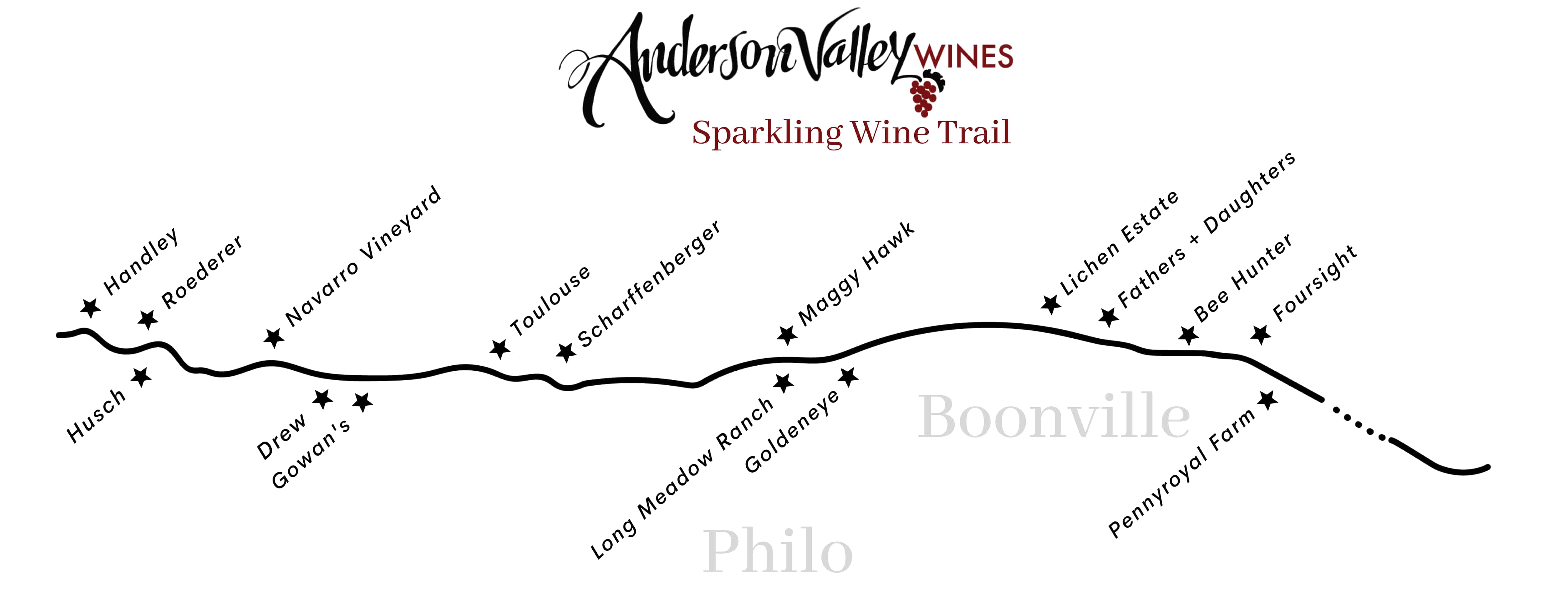 Enjoy Sparkling Wine from The Anderson Valley Wine Region
